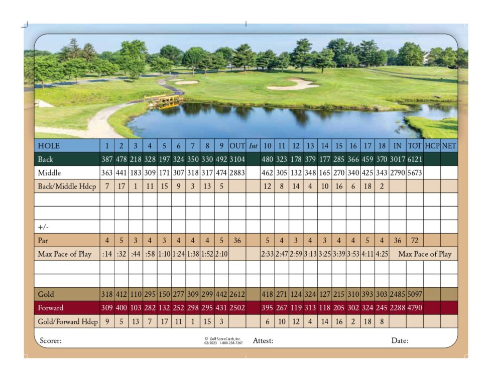 Course Details - Valleybrook Country Club